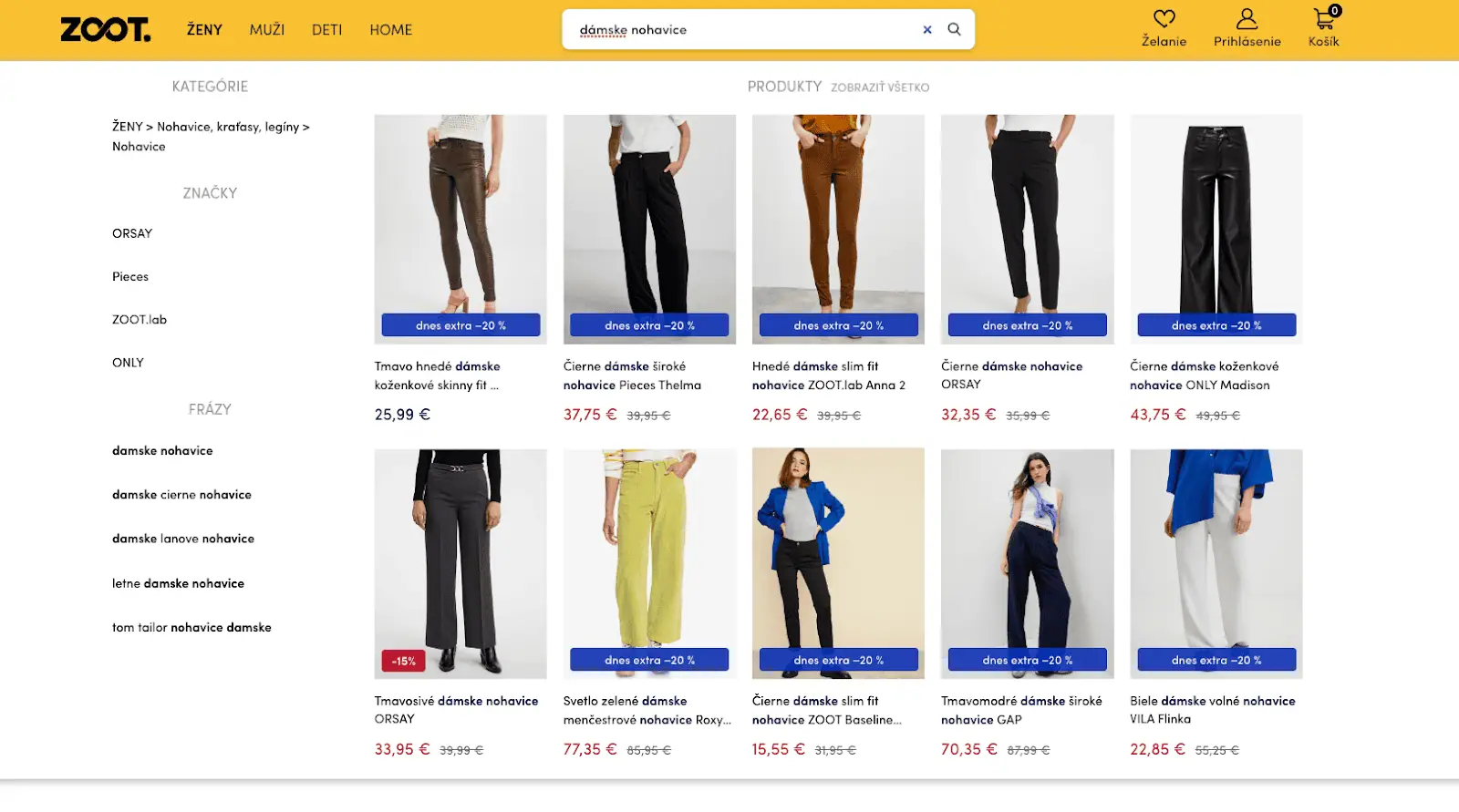 Přizpůsobení našeptávače pro Zoot přineslo zvýšení míry konverze o 2,5 ...